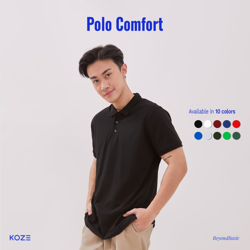 Jual KOZE - Polo Comfort - Kaos Polo Jumbo Size | Shopee Indonesia