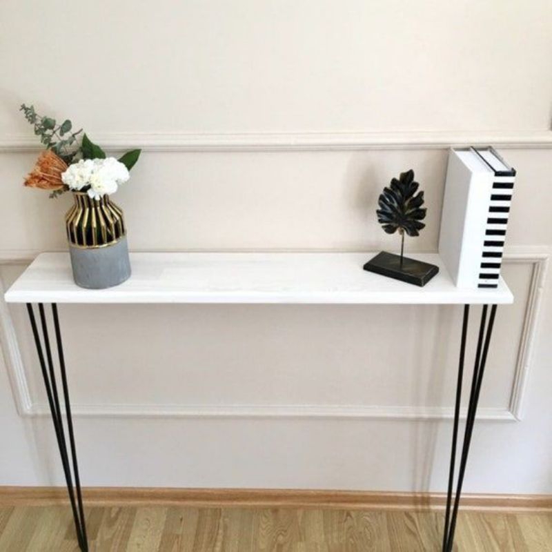 Jual Meja Console Table Meja Konsol Dinding Desk Table Tempel Rak Sudut ...