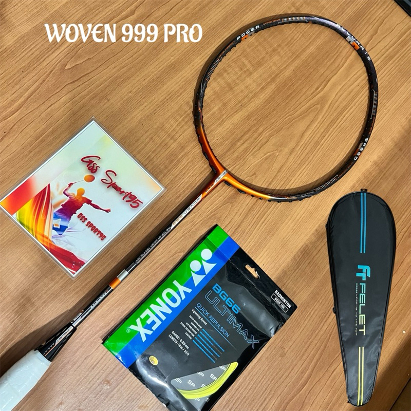 Jual RAKET BADMINTON BULU TANGKIS FELET WOVEN 999 PRO ORIGINAL | Shopee ...