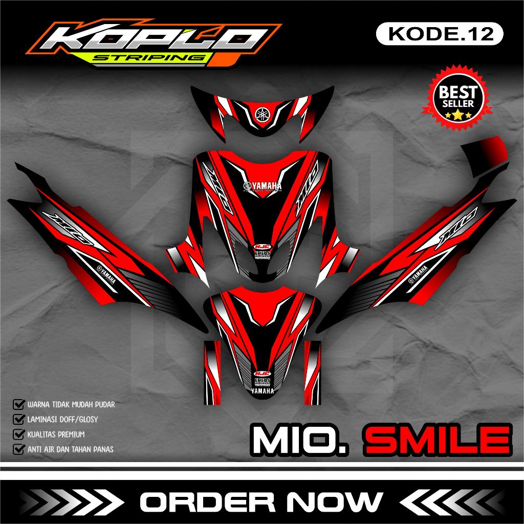 Jual Stiker Sticker Decal Full Body MIO Smile - Stiker Variasi Dekal ...