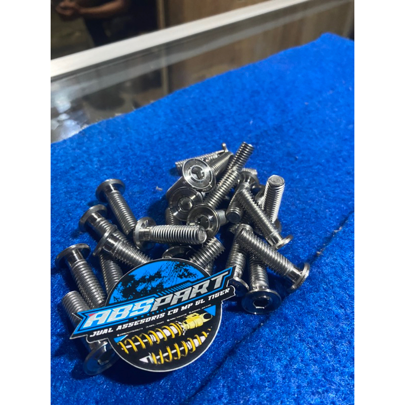 Jual baut setenlish L model slim setenlish uk m8 drat 12 | Shopee Indonesia