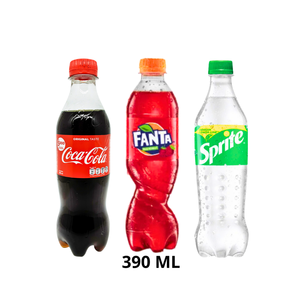 Jual Coca Cola , Sprite , Fanta 390ml Kemasan Botol | Shopee Indonesia