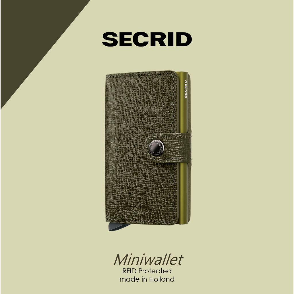 Jual Dompet Kartu RFID - SECRID Miniwallet Crisple Kelp Original ...