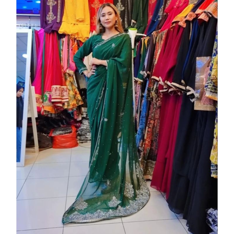 Jual SARI INDIA | SARI LILIT FULL SWAROVSKI | ORIGINAL INDIA | Shopee ...