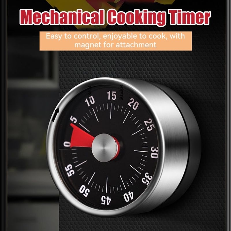 Jual timer masak dapur manual putar magnet alarm mechanical kitchen ...