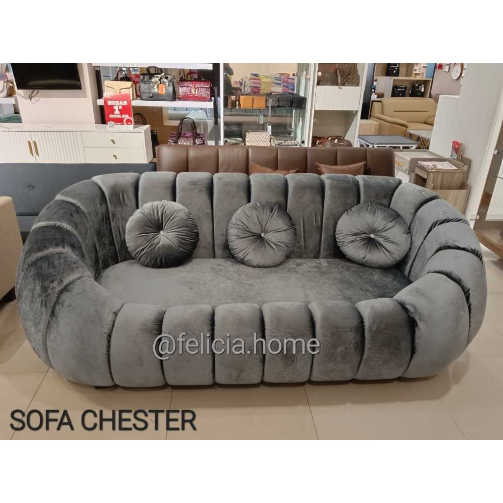 Jual Sofa Chester Single Dudukan 3 | Shopee Indonesia