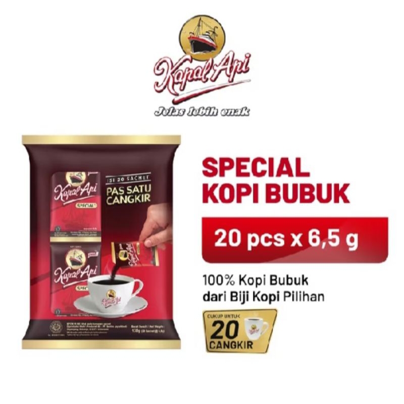 Jual KAPAL API Special Merah 1 Bag (20 x 6 gr) | Shopee Indonesia