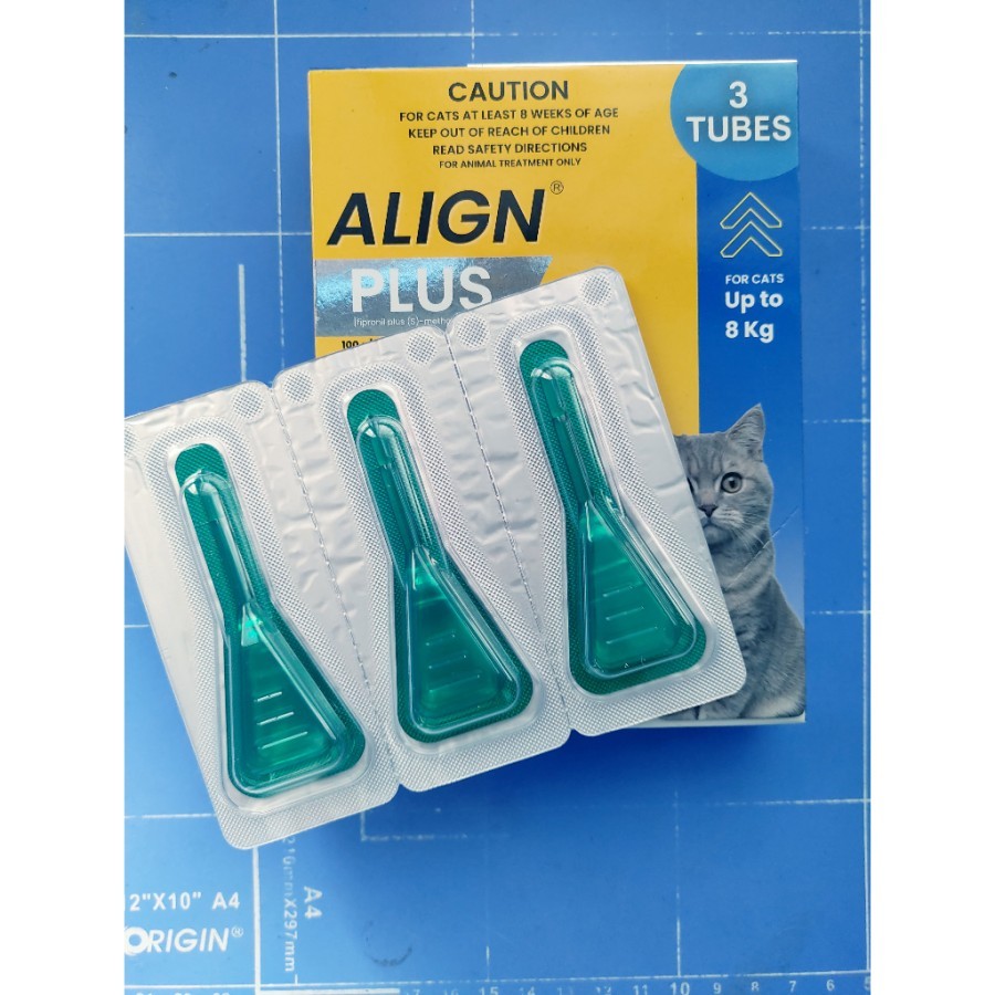 Jual ( 1 Tube ) Obat Kutu Align Plus Cat Up To 8 Kg / Obat Tetes Kutu ...