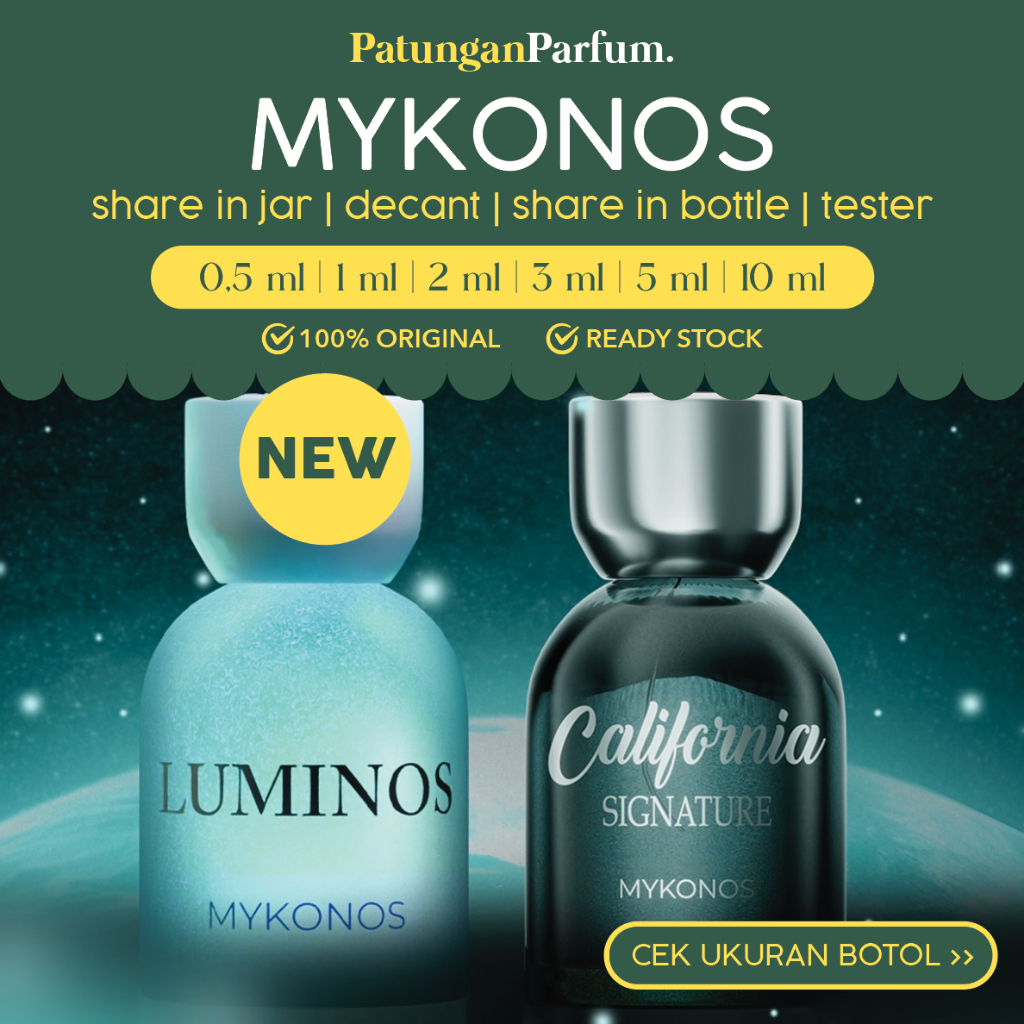 Jual Decant Mykonos - Luminos & California | Mas Ade | Ade Setiawan ...