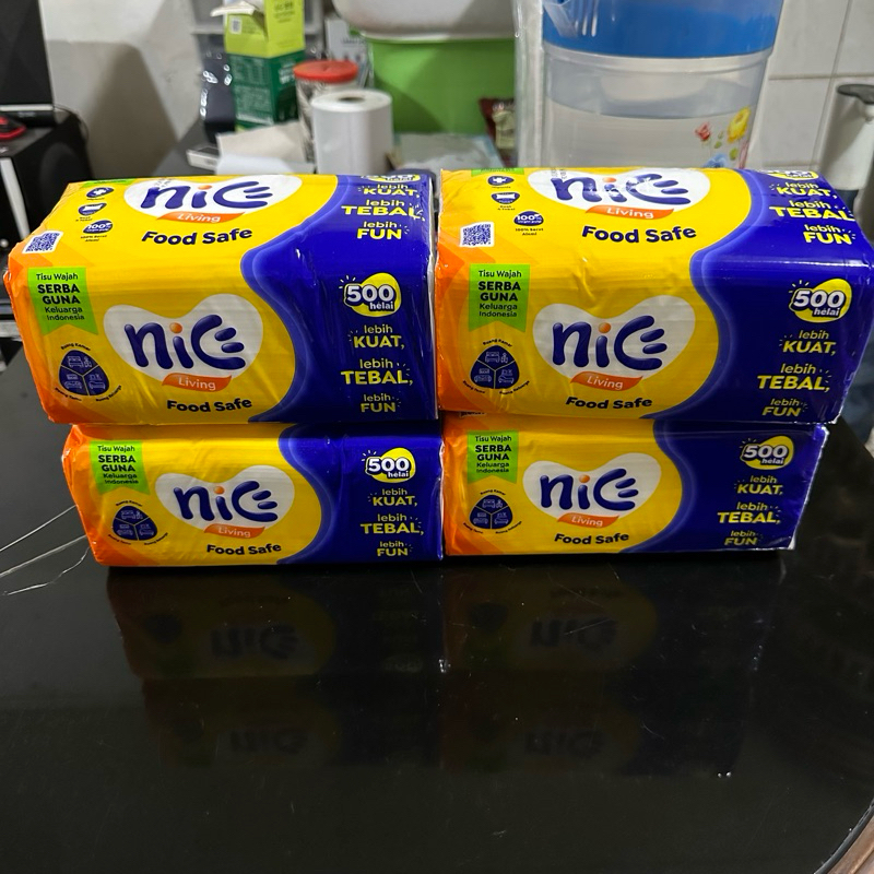 Jual TISSUE WAJAH NICE FACIAL TISSUE PAKET 4 PACK TISSUE 250 SHEET 2 ...