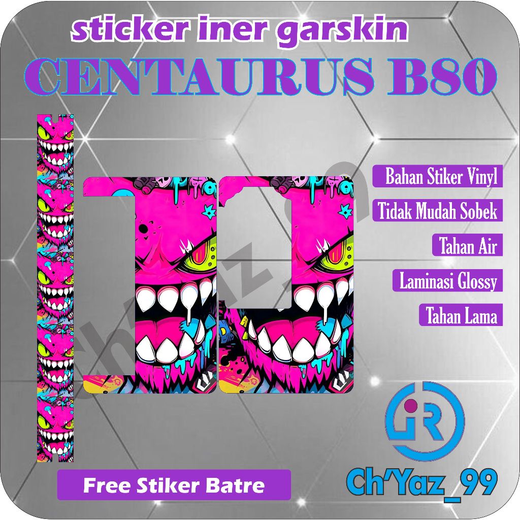 Jual STICKER INER GARSKIN VINYL + LAMINAS GLOSSYI B80 ANTI LUNTUR ...