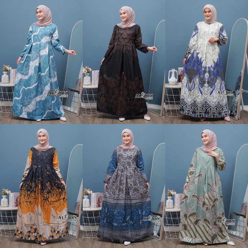 Jual MS GAMIS BATIK SRIWEDARI MAXI BUMIL/BUSUI KATUN SOGAN ALLSIZE ...