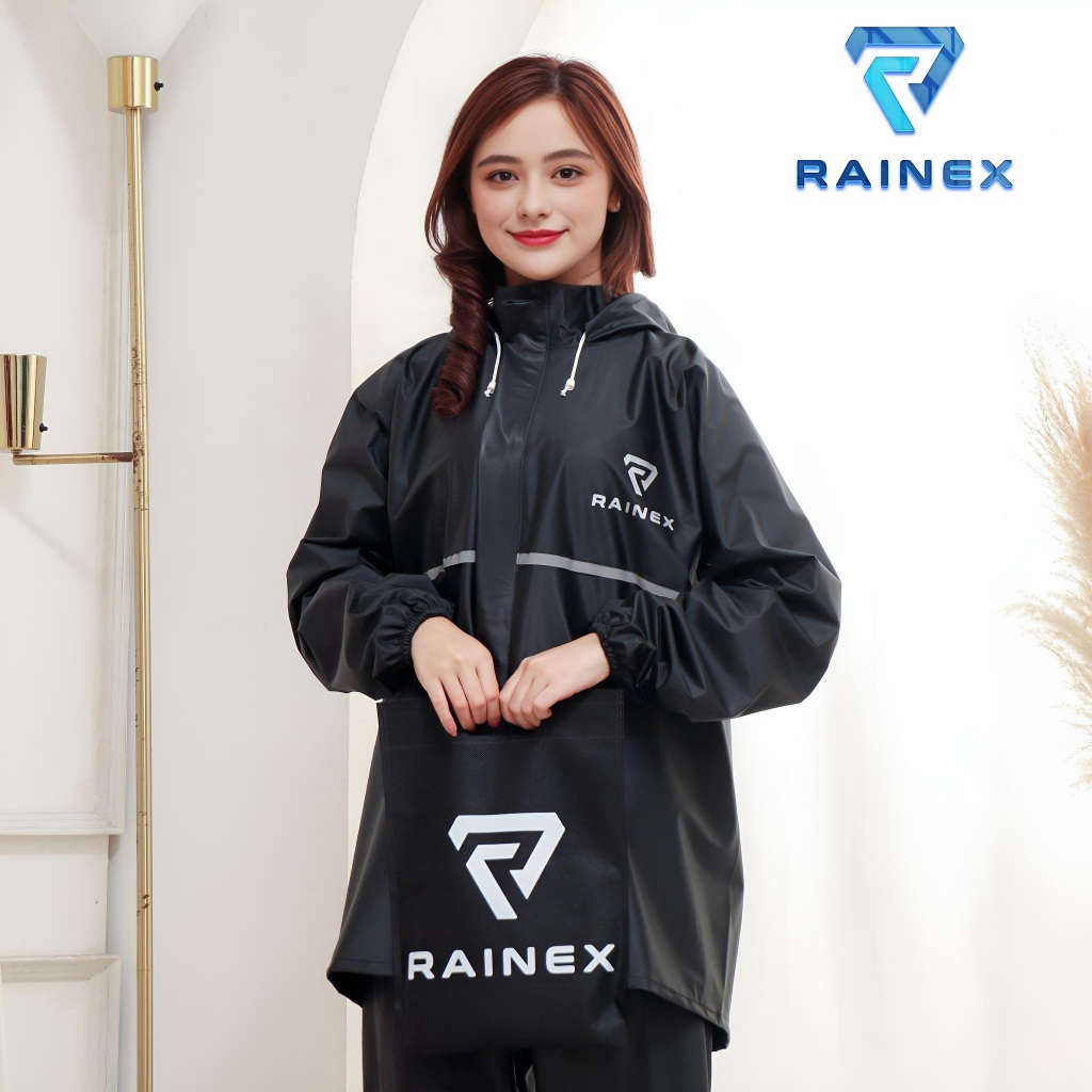 Jual JAS HUJAN/MANTEL Pria & Wanita Set Hoodie Premium Quality By RAINEX Raincoat, Sealpress ...