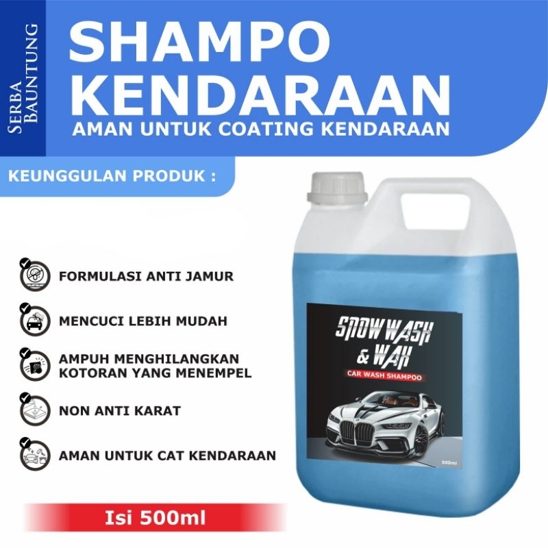 Jual Shampo Motor Mobil Wash & Wax Shampo Sabun Cuci Motor Mobil Busa ...