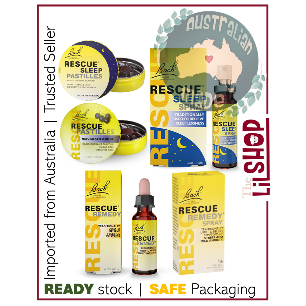 Jual BACH Rescue Remedy: Remedy Dropper, Remedy Pastilles and Sleep ...