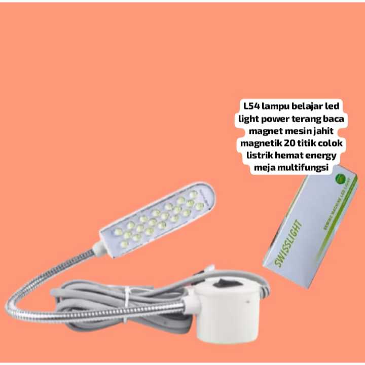 Jual L54 ORI LAMPU BELAJAR LED LIGHT POWER TERANG BACA MAGNET MESIN ...