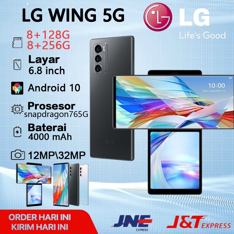 Jual [SINYAL PERMANEN] LG WING 5G F100 RAM 8/128GB - 8/256GB ANDROID ...