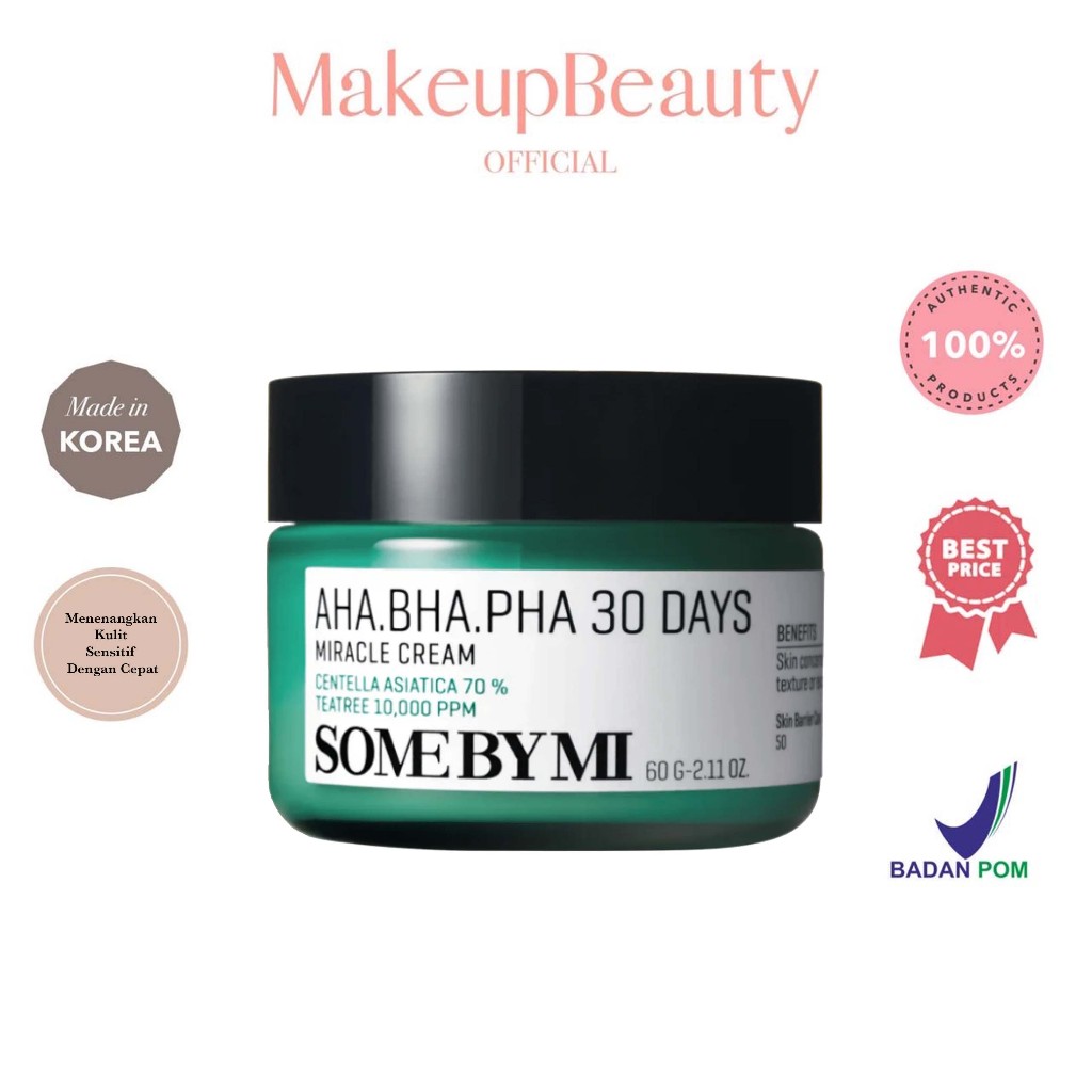 Jual SOMEBYMI AHA BHA PHA 30 Days Miracle Moisturizer Cream 60g | 20g ...
