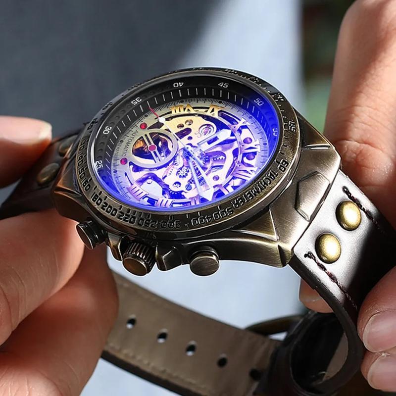 Jual Jam Tangan Automatic pria Tanpa Baterai BINBOND A275 Watches Kulit ...