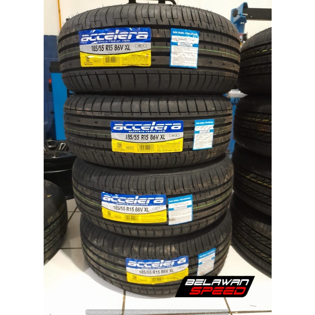 Jual BAN MOBIL TUBLES MERK ACCELERA PHI-R UKURAN 185 55 R15 RING 15-BELAWAN SPEED CIMANGGIS ...