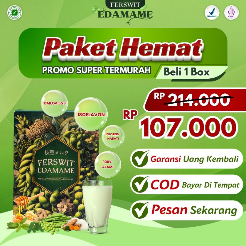 Jual Ferswit Edamame Susu Kedelai Original Paket Hemat Beli 1 Box ...