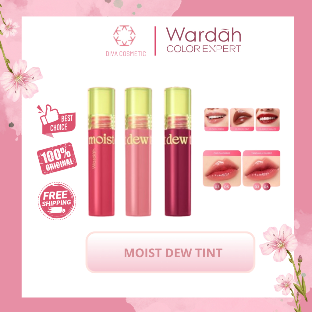 Jual DIVA - Wardah Moist Dew Tint 3 g - Liptint yang Mengadung Oatmilk ...