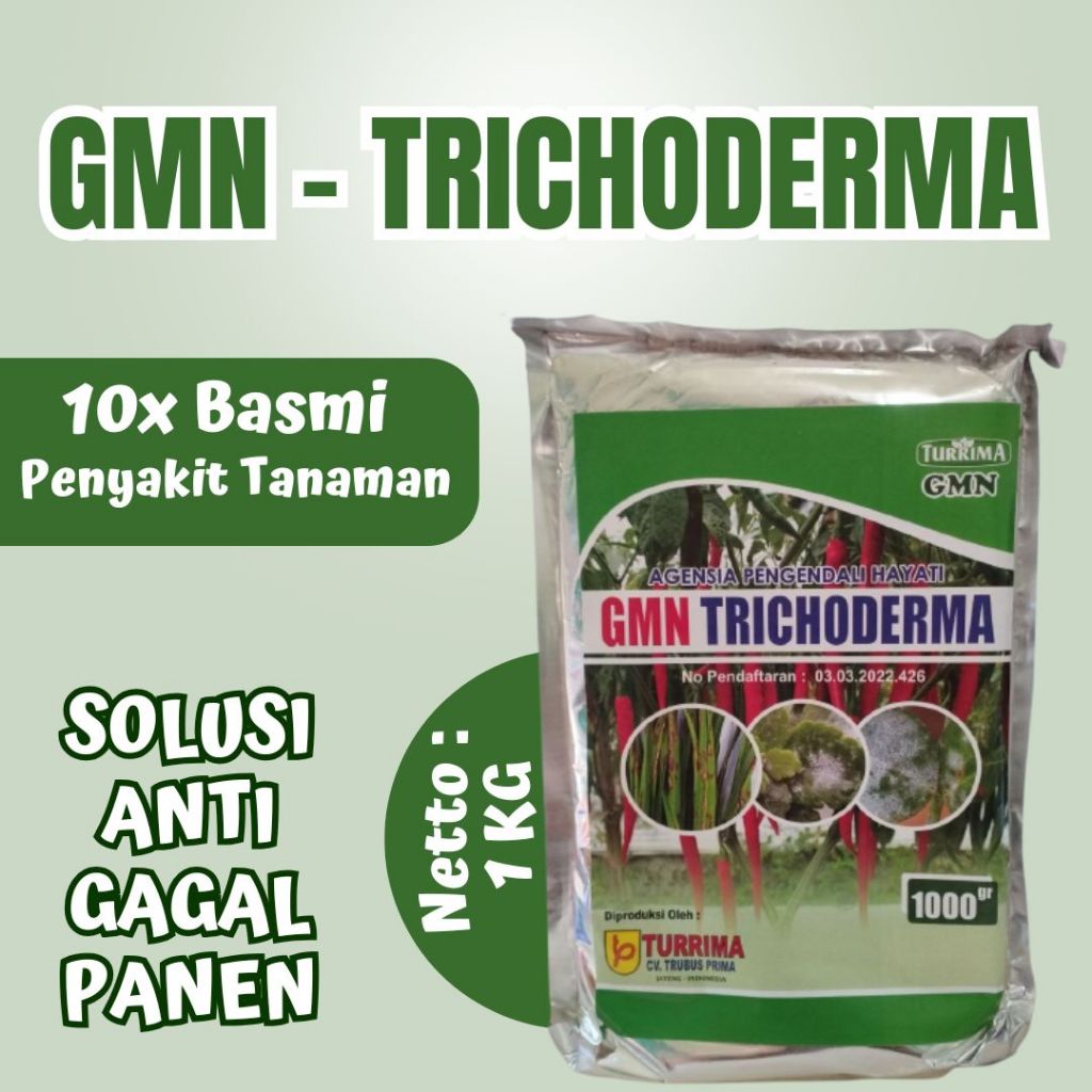Jual GMN TRICHODERMA Fungisida hayati 1kg, pupuk Tricoderma pencegah Layu Fusarium, Trikoderma ...