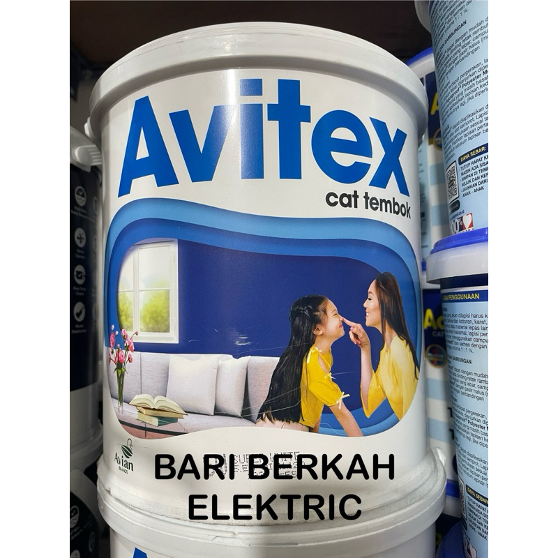 Jual Cat tembok Avian Avitex interior warna super white | Shopee Indonesia