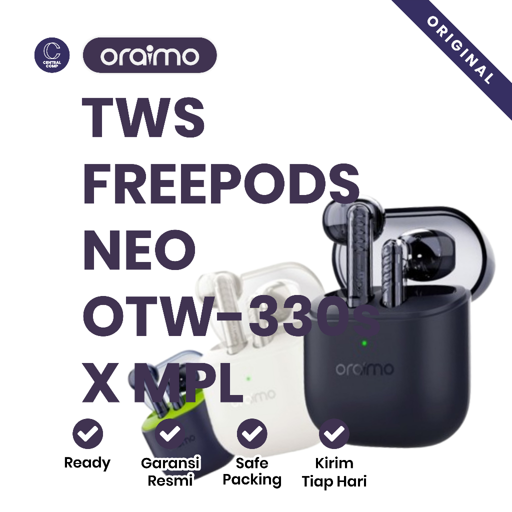 Jual Oraimo TWS Freepods Neo OTW-330S Bluetooth v5.3 True Wireless ...