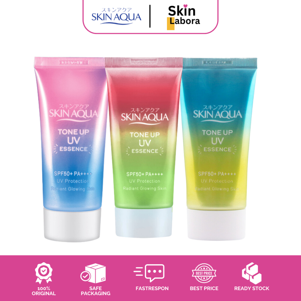 Jual SKIN AQUA - Tone Up UV Essence SPF 50++ PA 40 ml | Shopee Indonesia