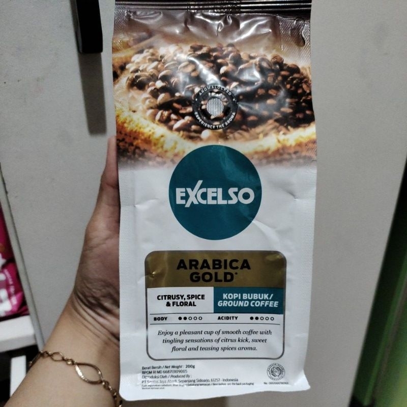 Jual Excelso Arabica Gold 200gr pouch | Shopee Indonesia