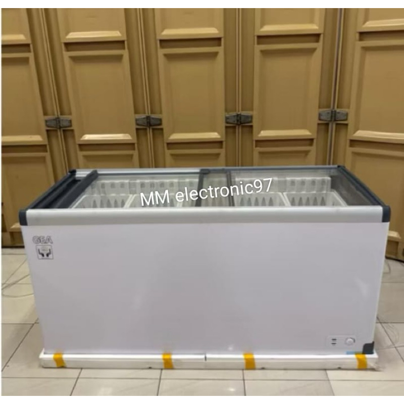 Jual Chest freezer GEA Sliding Flat Glass 516 ltr SD-516B | Shopee ...