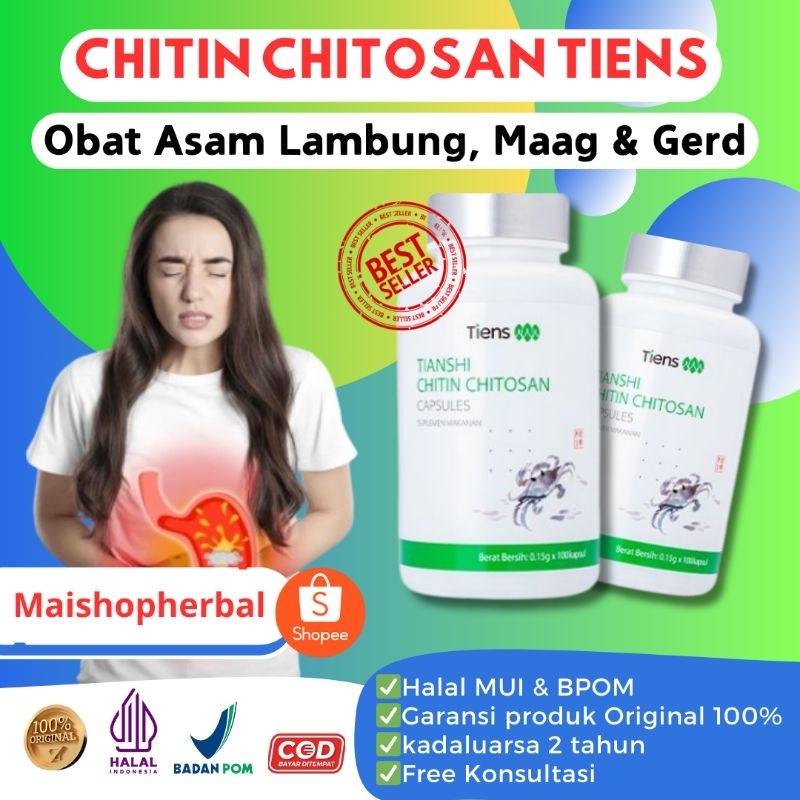 Jual Obat Asam Lambung Kronis Maag Chitin Chitosan Asam Lambung Obat ...