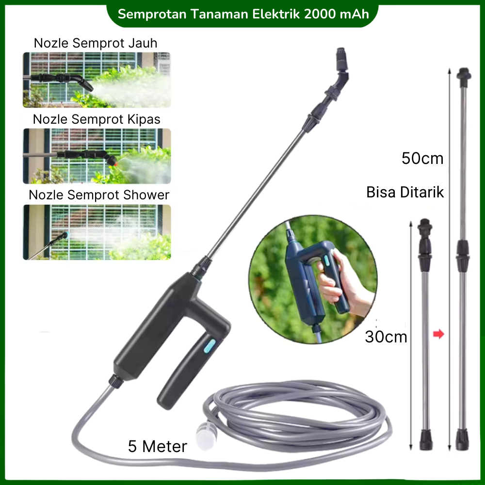 Jual Semprot Tanaman Elektrik Portabel Mini 2000Mah penyemprot Pupuk ...