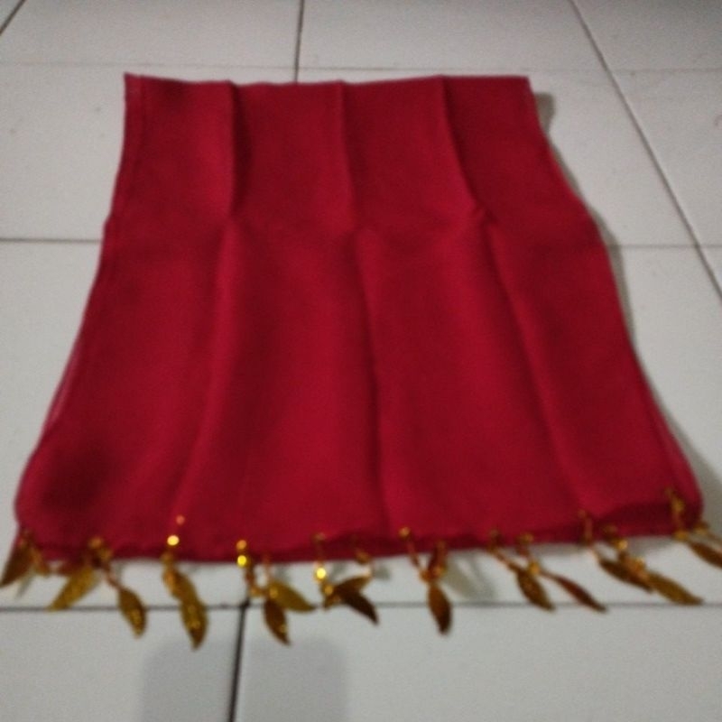 Jual Sampur Remo Selendang Tari Warna Merah PASTISHOPEE | Shopee Indonesia