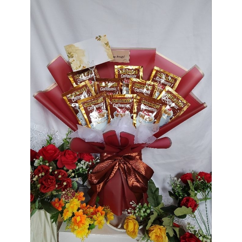 Jual bouquet/bucket/buket kopi cofemix/kapal api/kopiabc | Shopee Indonesia