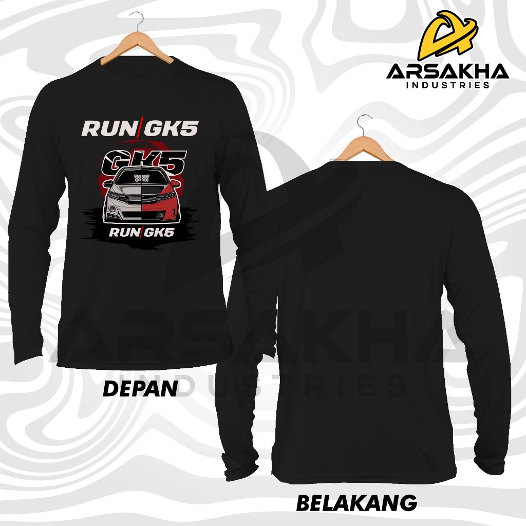 Jual Kaos Lengan Panjang Honda Jazz GK5 Run!! Kaos Otomotif DTF Baju Distro by Arsakha ...