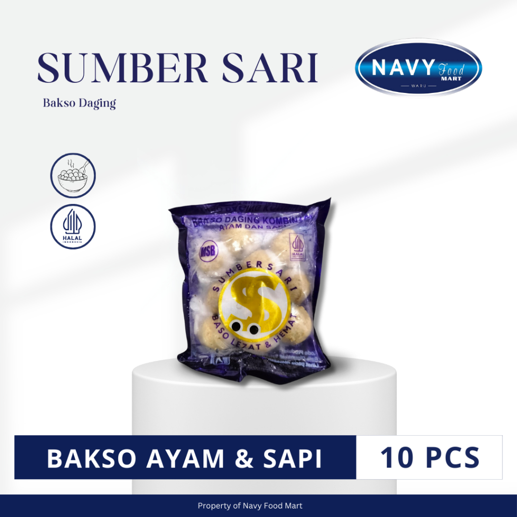 Jual SUMBER SARI BAKSO SAPI & AYAM FROZEN ISI 10 BUTIR @100 PACK/BOX ...