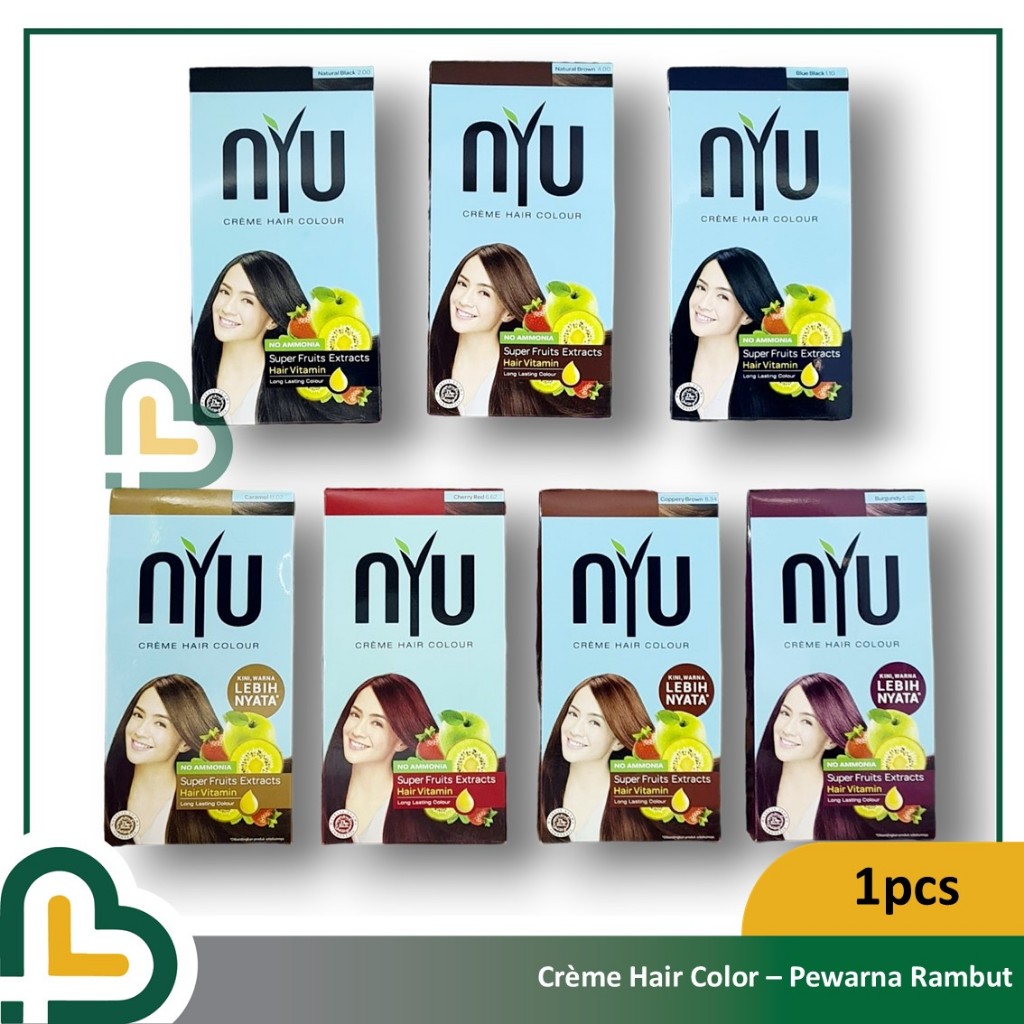 Jual Pewarna Cat Rambut Alami NYU Creme Hair Colour Bleach Bleaching NO ...