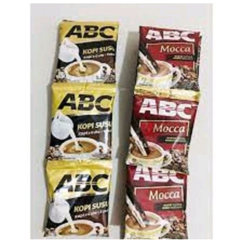 Jual KOPI ABC SUSU & ABC MOCCA SERENCENG ISI 10 SASET | Shopee Indonesia