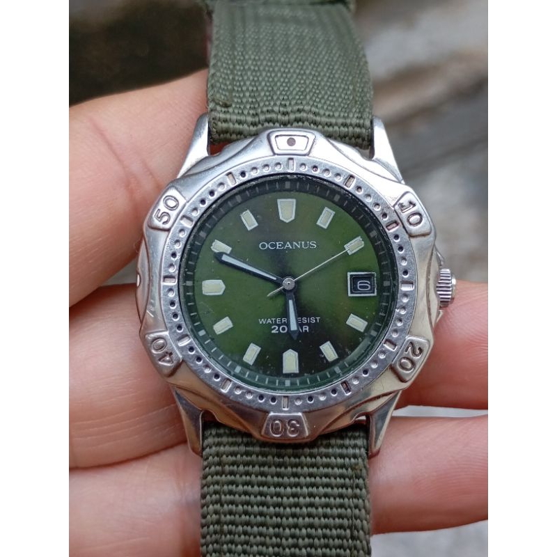 Jual jam tangan casio oceanus oc 700 diver style original second bekas ...