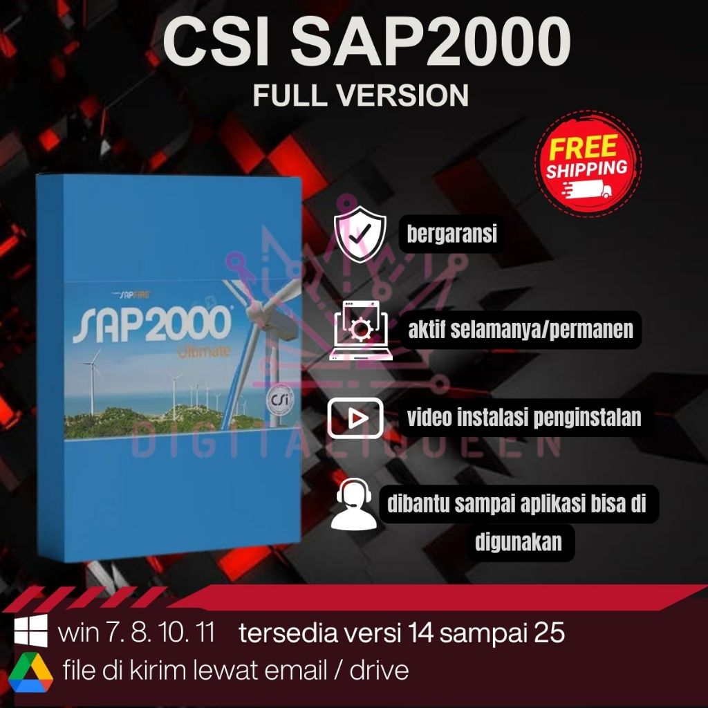 Jual CSI SAP2000 25 24 23 22 21 20 18 17 16 14 FULL VERSION WIN ...