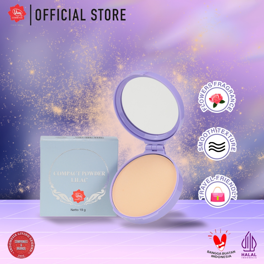 Jual Viva Compact Powder Lilac (tersedia 3 varian warna) | Shopee Indonesia
