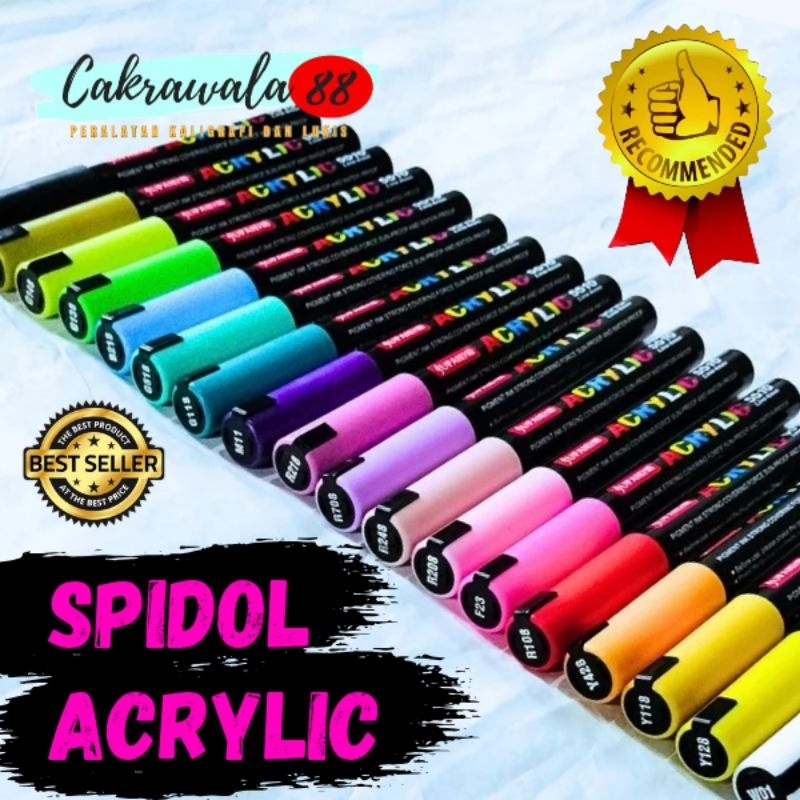 Jual Spidol Acrylic Ampuh (baca deskripsi) | Shopee Indonesia