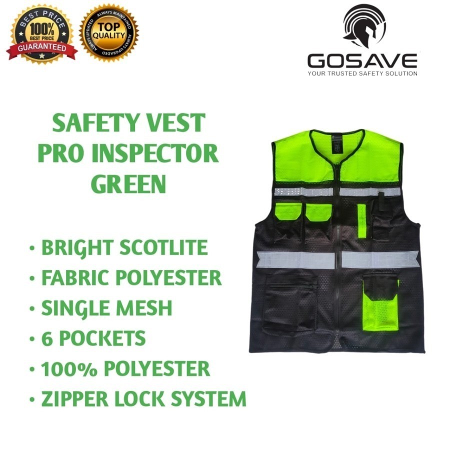 Jual Rompi Gosave Pro Inspector 6 Kantong | Shopee Indonesia
