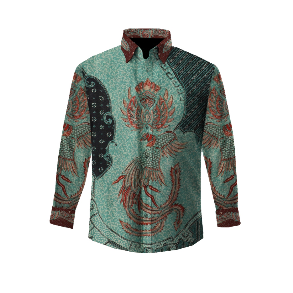 Jual Kain Batik Tulis Asli Tanahan Pola Kemeja Pria Premium Sutra ATBM ...