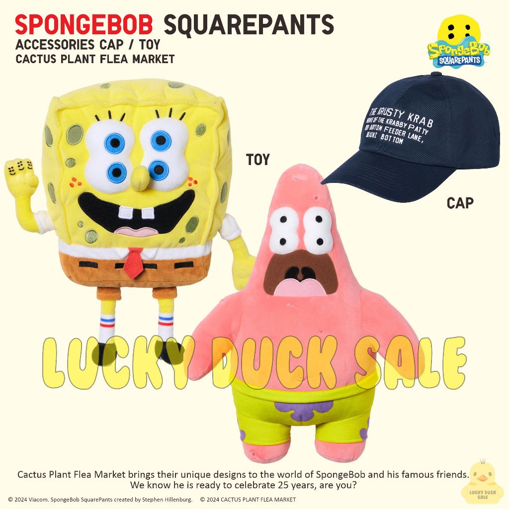 Jual UNIQLO SpongeBob Squarepants UT Cap Toy Accessories Cactus Plant ...