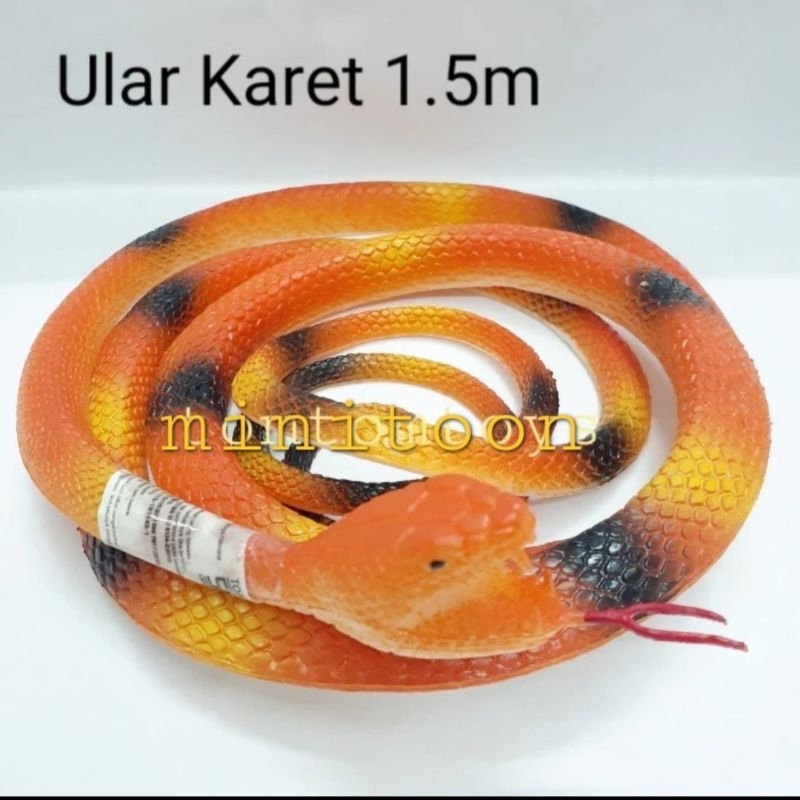 Jual Mainan ULAR KARET SNAKES Rubber Toys Animal Figure | Shopee Indonesia