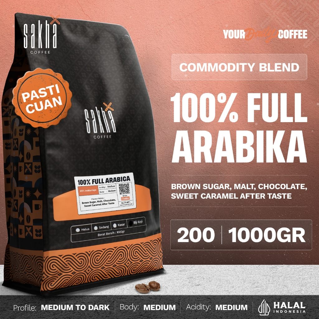 Jual BIJI KOPI 100% FULL ARABICA Commercial Espresso Based By Sakha ...