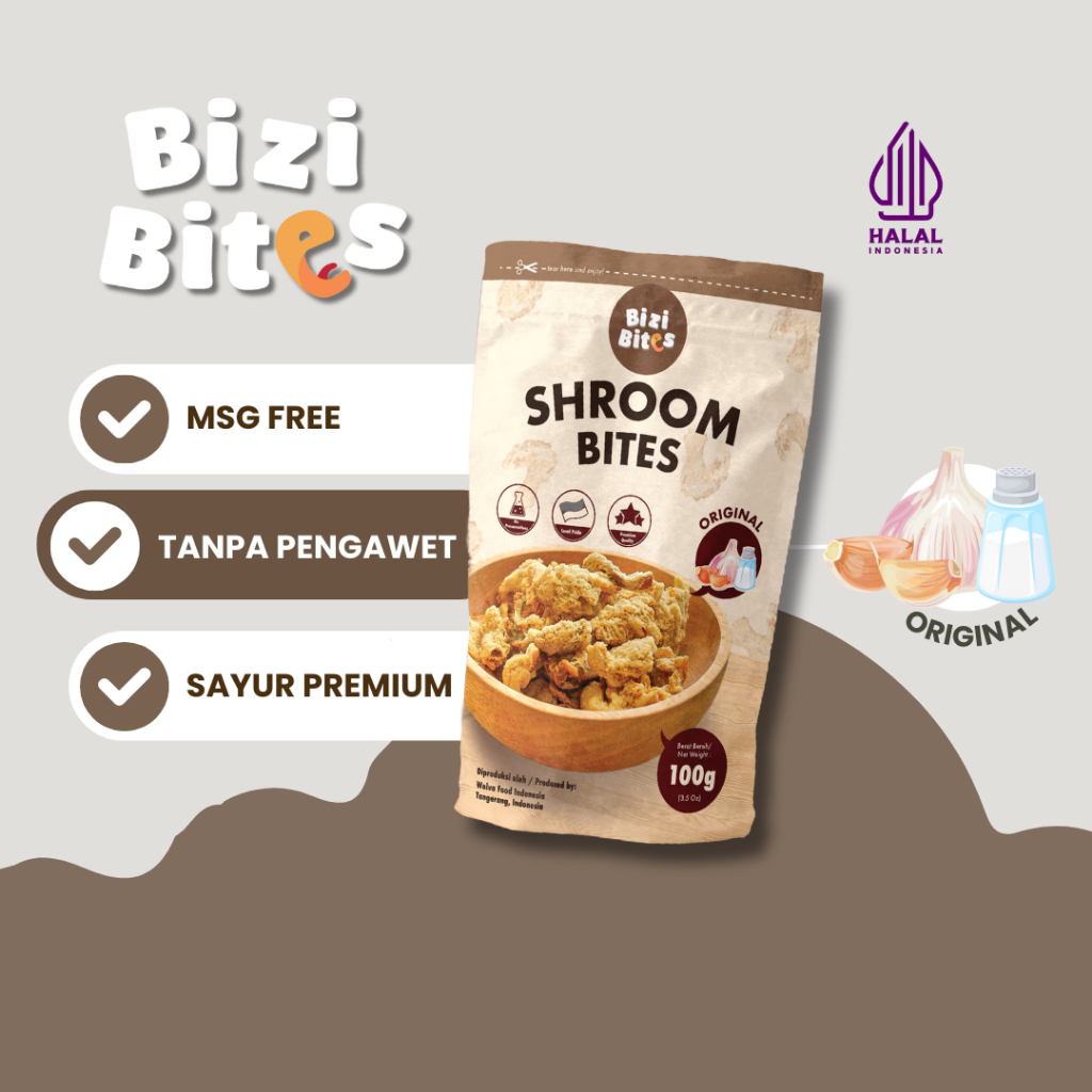 Jual SHROOM BITES | Chips Jamur Original 100 Gr | Shopee Indonesia
